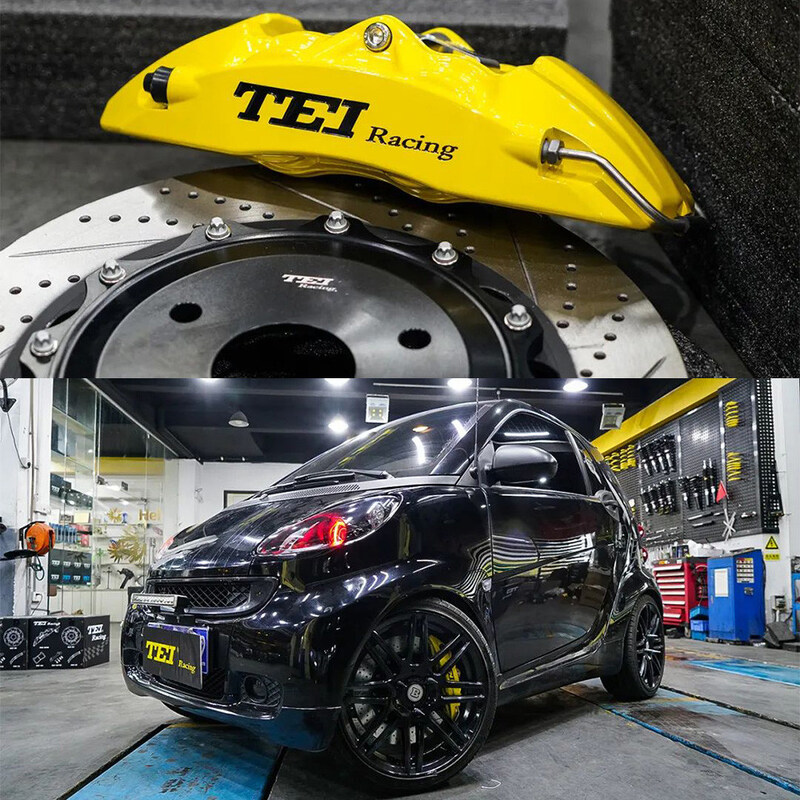 Smart Mercedes Big Brake Kit 17 Inch Car Rim Front 4 Piston Caliper ...