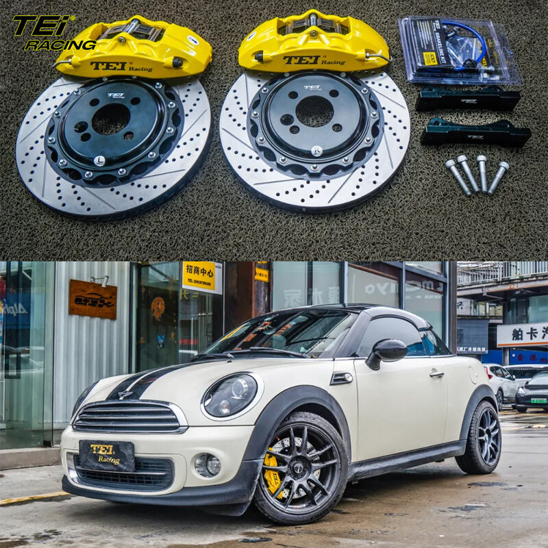 Front Big Brake Kit 4 Piston Caliper with 330x28mm rotor BBK auto brake ...