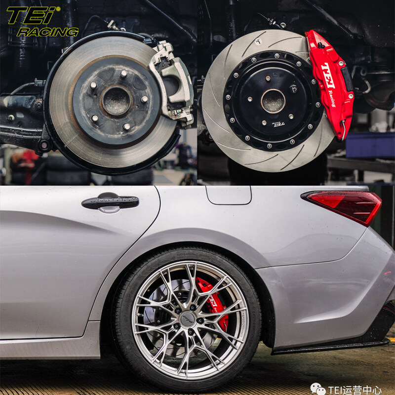 Rear Big Brake Kit 4 Piston Caliper With 355x28mm Rotor BBK Auto Brake ...