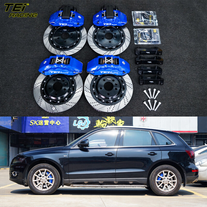 Front 6 Piston And Rear 4 Piston Caliper BBK Auto Brake System For Audi ...
