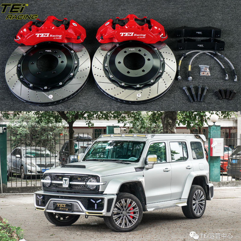 Front Big Brake Kit 6 Piston Caliper with 405x34mm rotor BBK auto brake system For Cybertank 300 ...