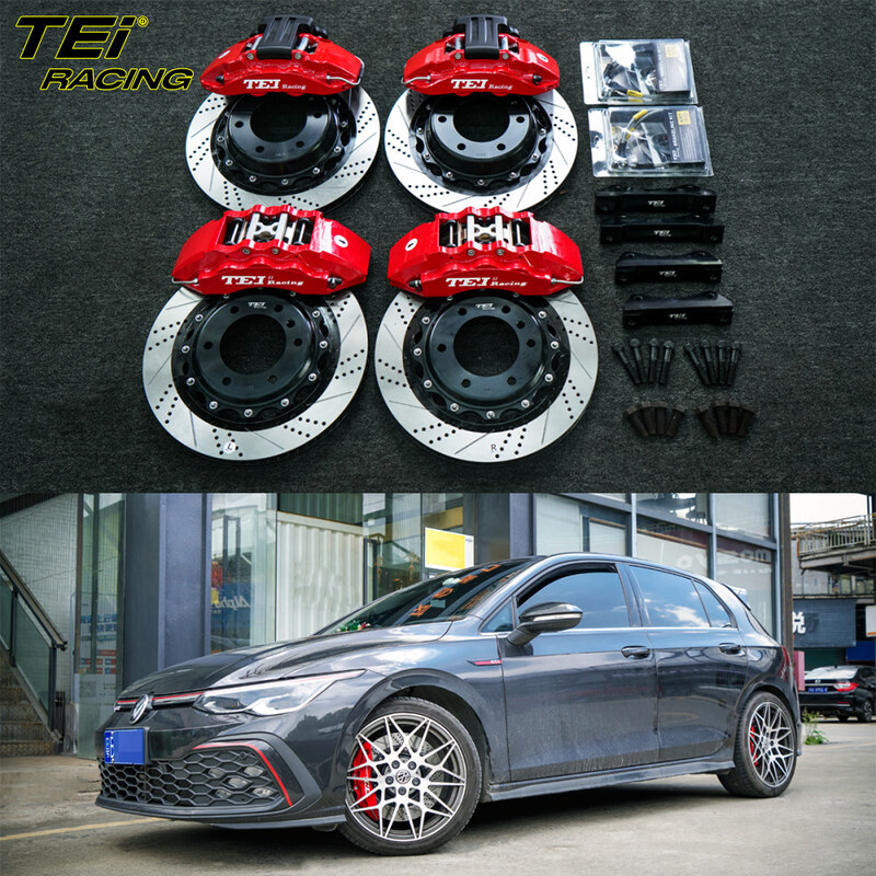 Front 6 Pot And Rear 4 Pot Caliper BBK Auto Brake System For Volkswagen ...