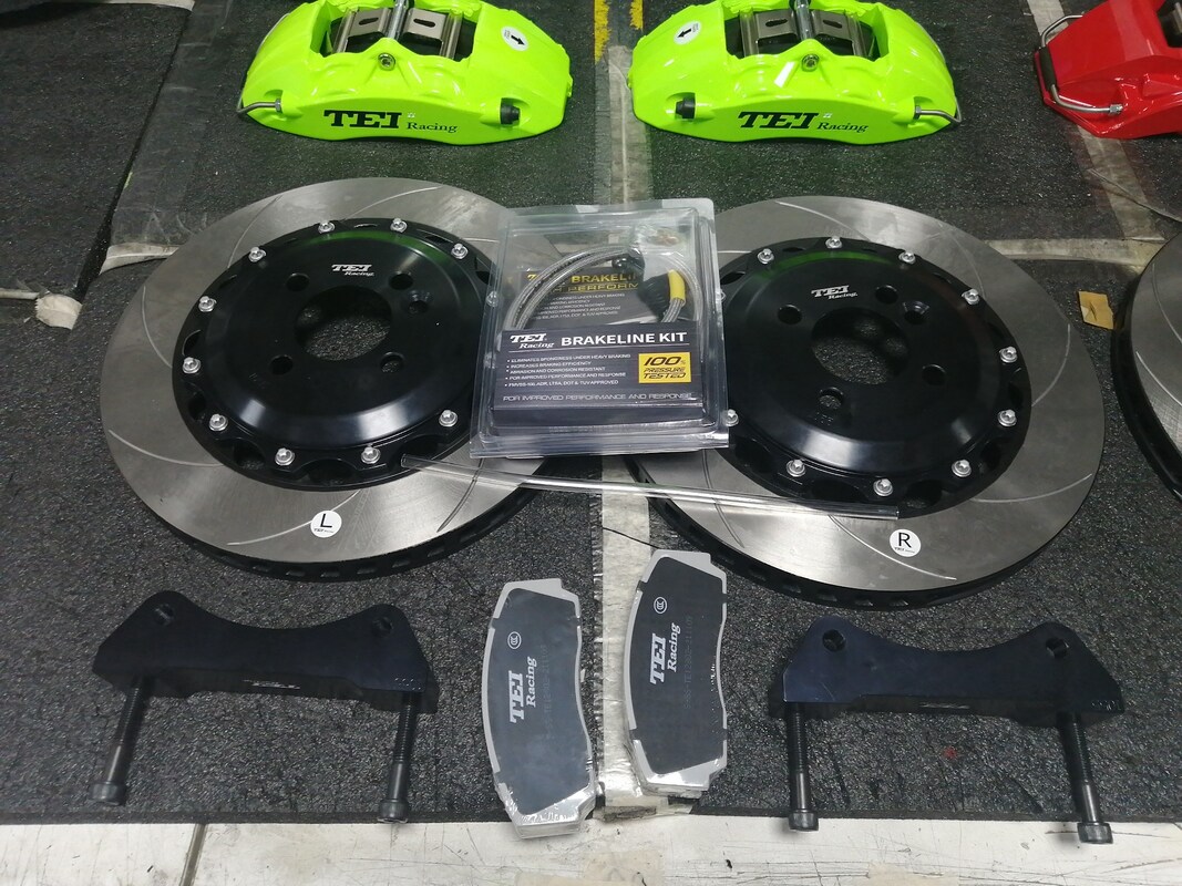 Forged Caliper Front 4 Piston Brake Kit 355x28MM Rotor For BMW MINI ...