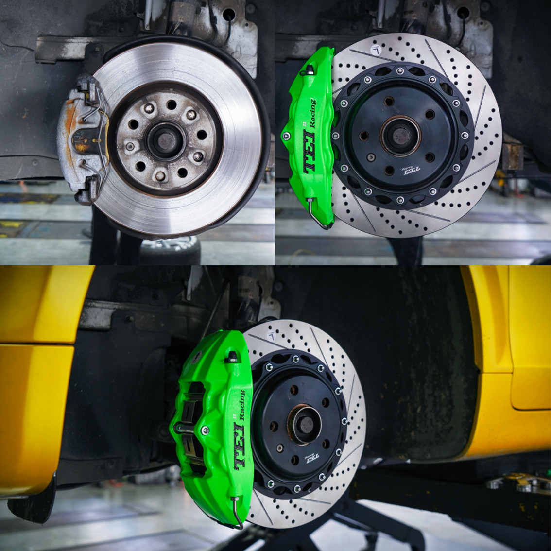 Audi TT /TT RS Front BBK Big Brake Kit 4 Piston Forged Two Pieces ...