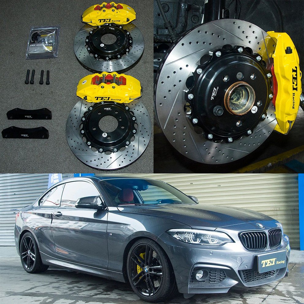 2 Series F22 BMW Big Brake Kit For 18 Inch Car Rim Front 6 Piston ...