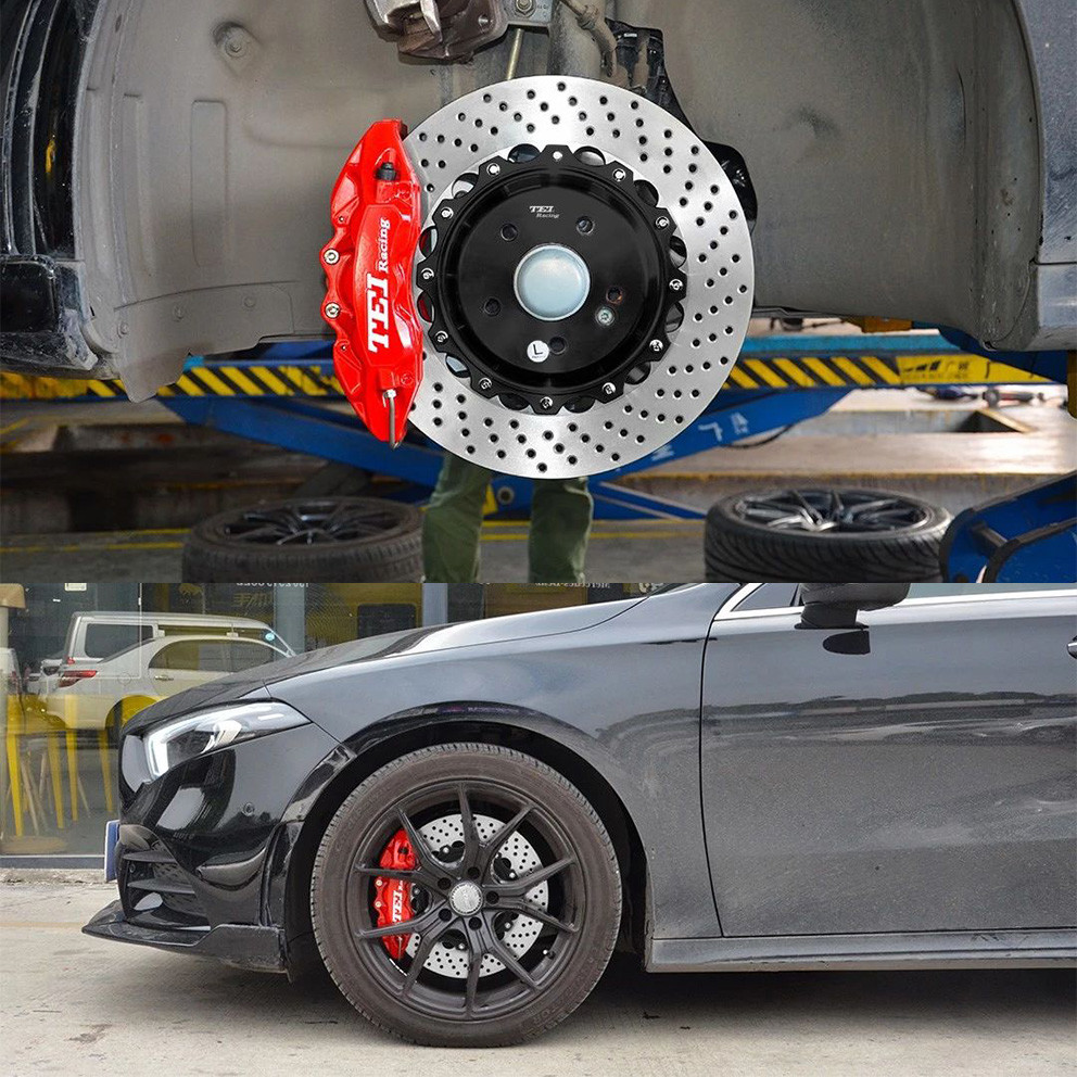 A Class W177 Mercedes Big Brake Kit 18 Inch Car Rim Front 6 Piston Brake Kit Auto Brake System
