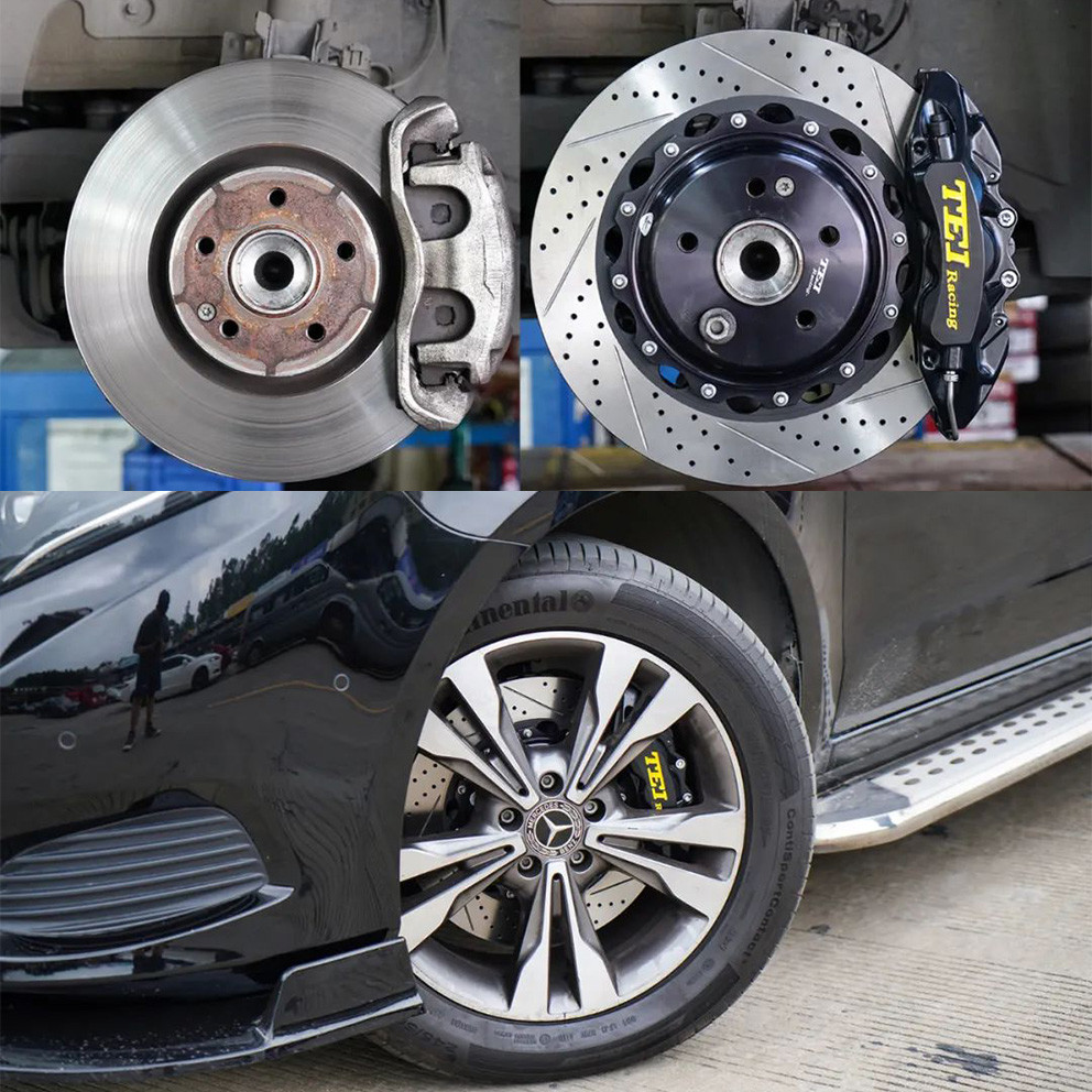 BBK Mercedes Big Brake kit V Class V260 18 Inch Car Rim Front 6 Piston Piston Caliper Brake Kit ...