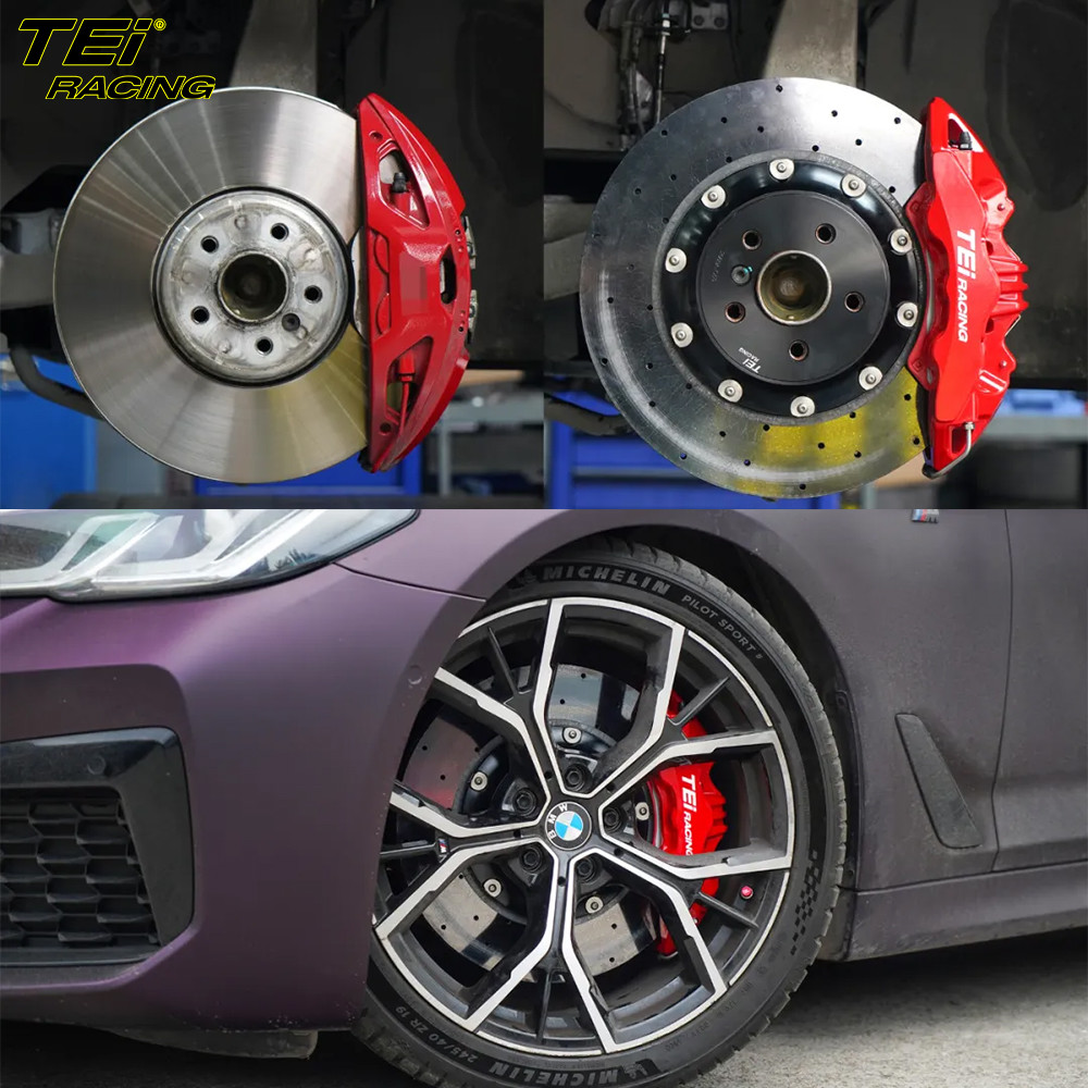 Front 6 piston and rear 4 piston caliper BBK auto brake system For BMW ...