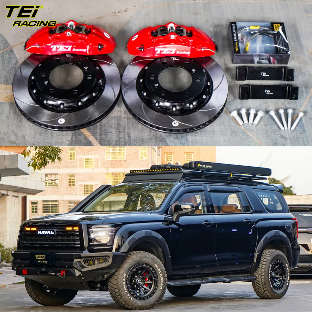 Front Big Brake Kit 4 Piston Caliper With 330x28mm Rotor BBK Auto Brake ...