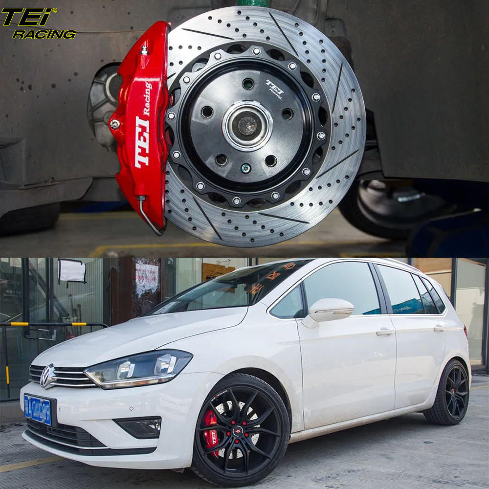 Front Big Brake Kit 4 Piston Caliper With 330x28mm Rotor Auto Brake ...