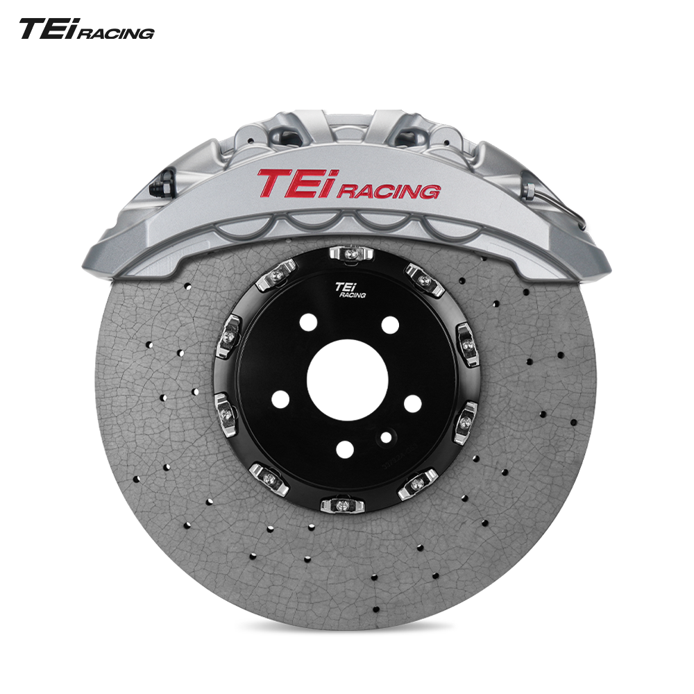 TEI SR8 BBK 8 Piston Front Big Brake Kit with Carbon Ceramic Brake Disc ...