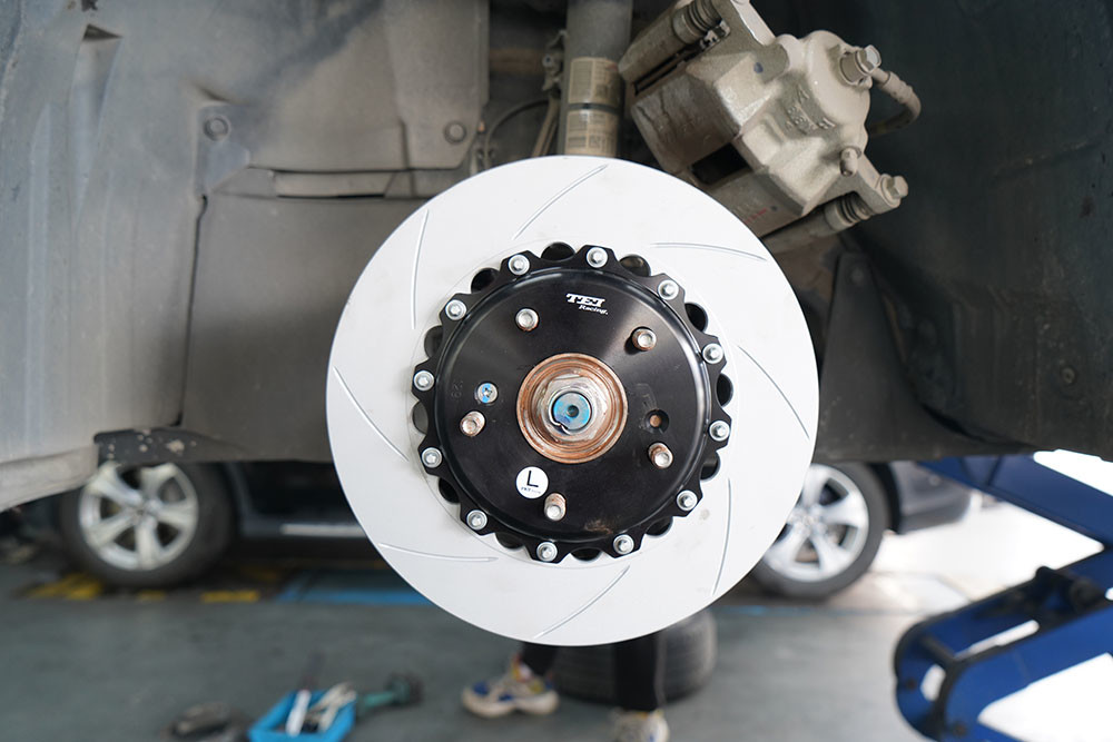 Honda Civic EG6 EK9 EX Seden P40S 4 Piston Forged Caliper With 330*28mm ...