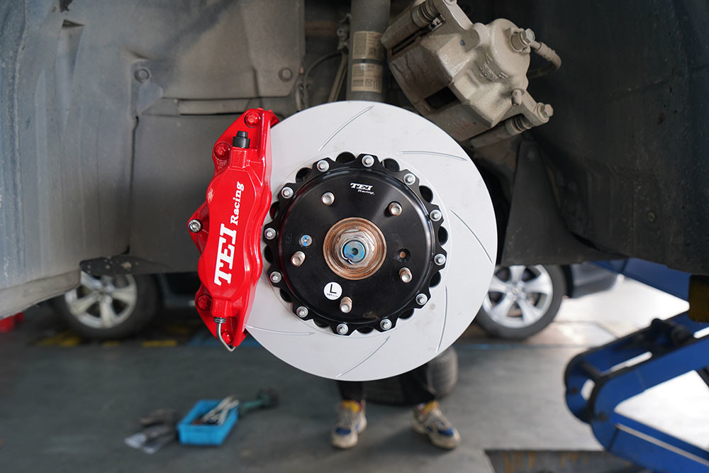 Honda Civic EG6 EK9 EX Seden P40S 4 Piston Forged Caliper With 330*28mm ...