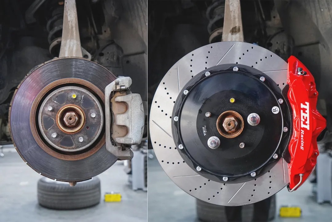 Front Rear Big Brake Caliper Kit One - Piece Forged Caliper Brake For ...