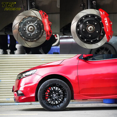Front Big Brake Kit 4 Piston Caliper with 330x28mm rotor BBK auto brake ...