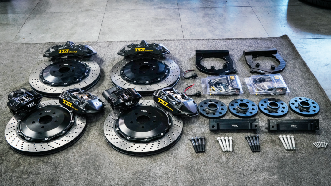 Forging VW Big Brake Kit Front 6 Piston And Rear 4 Piston Caliper With ...