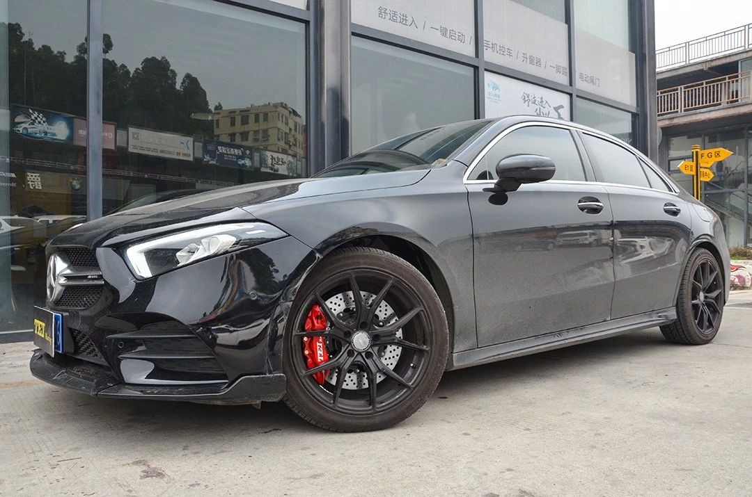 A Class W177 Mercedes Big Brake Kit 18 Inch Car Rim Front 6 Piston ...