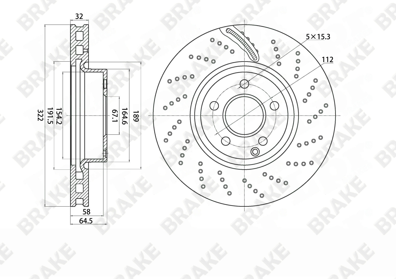 E Class W212 Mercedes Big Brake Kit 18 Inch Car Rim Front 6 Piston And ...